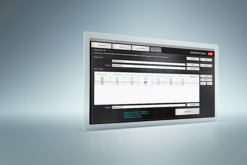 Control software for SERVOLASER Xpert, IPC or PC | LAP